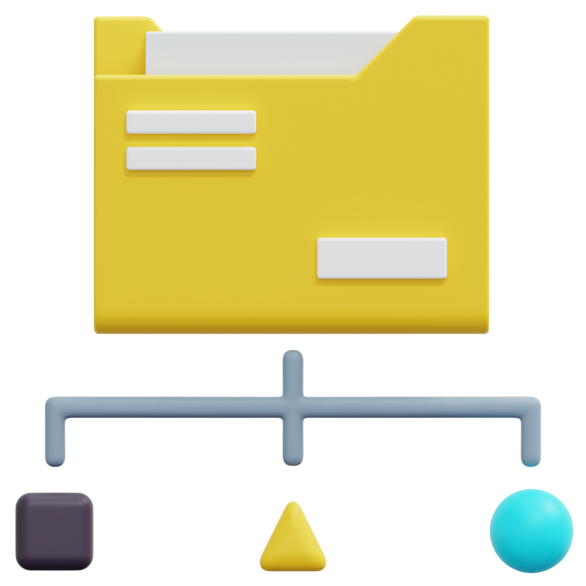 Data Classification 3d Render Icon Illustration 11648379 Png
