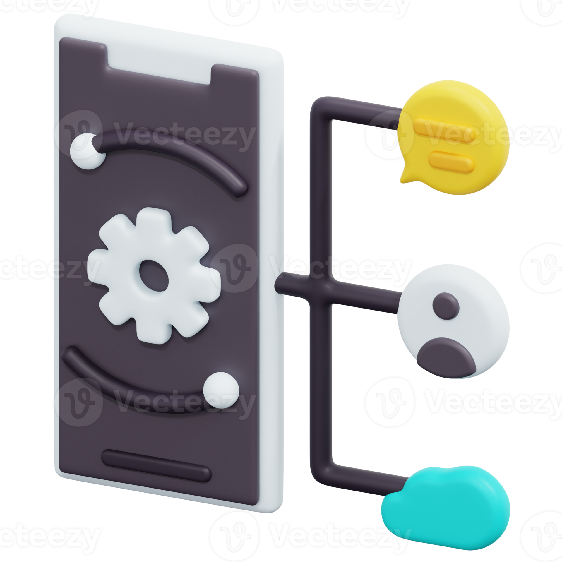 algorithm 3d render icon illustration 11648592 PNG