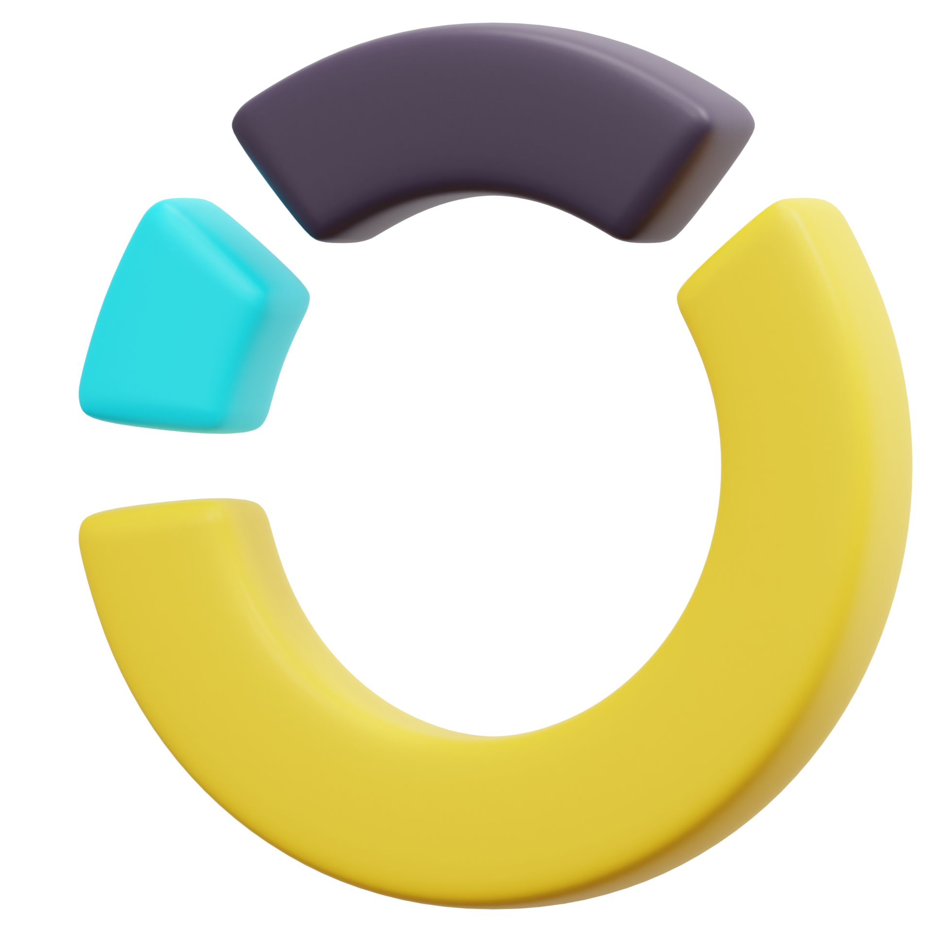 Pie Chart 3d Render Icon Illustration 11652474 Png