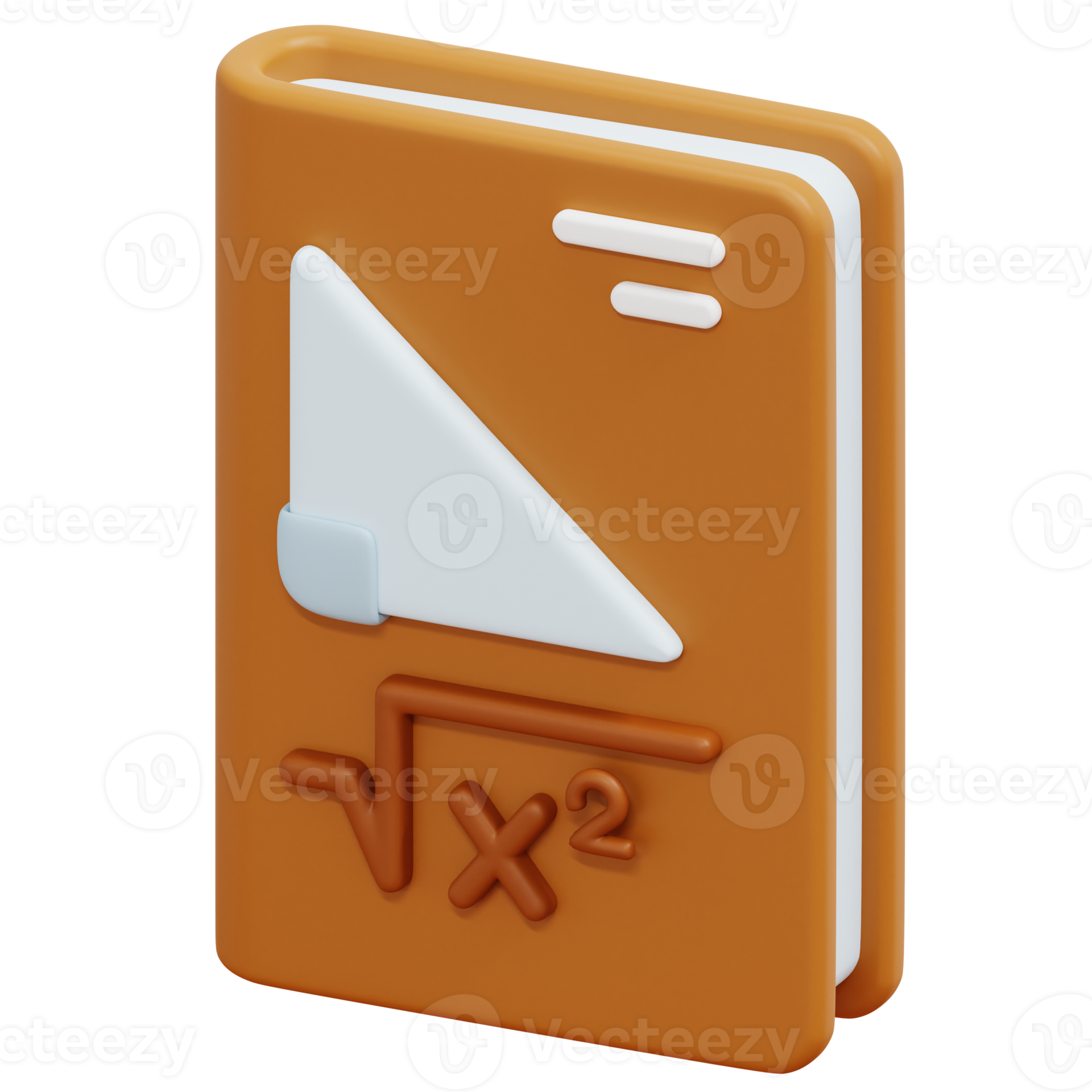 math book 3d render icon illustration 11652730 PNG