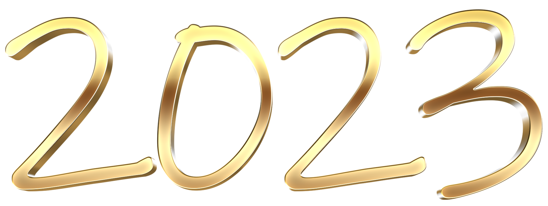 Golden Text 2023 Cut Out 11653291 Png