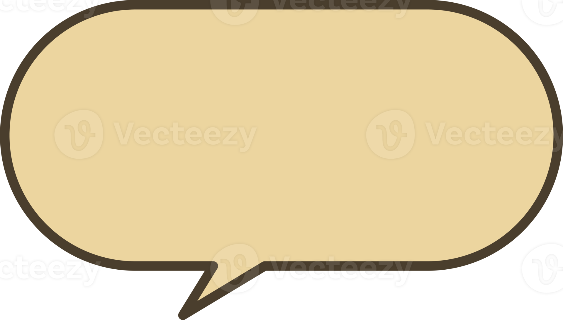 brown speech bubbles on transparent background . chat box or chat ...