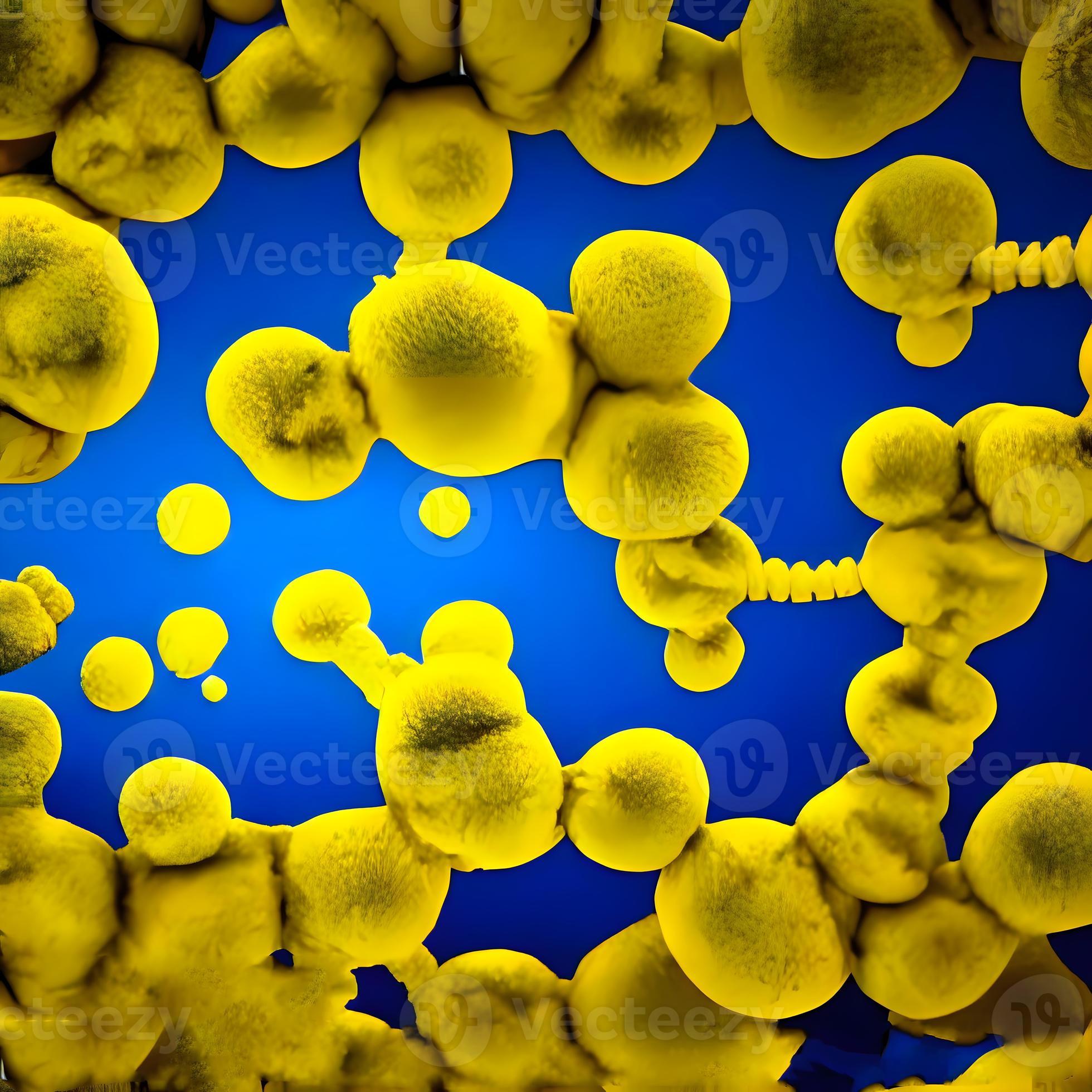 Bacteria And Viruses On Surface Of Skin Mucous Membrane Or Intestine Model Of Mers Hiv Flu