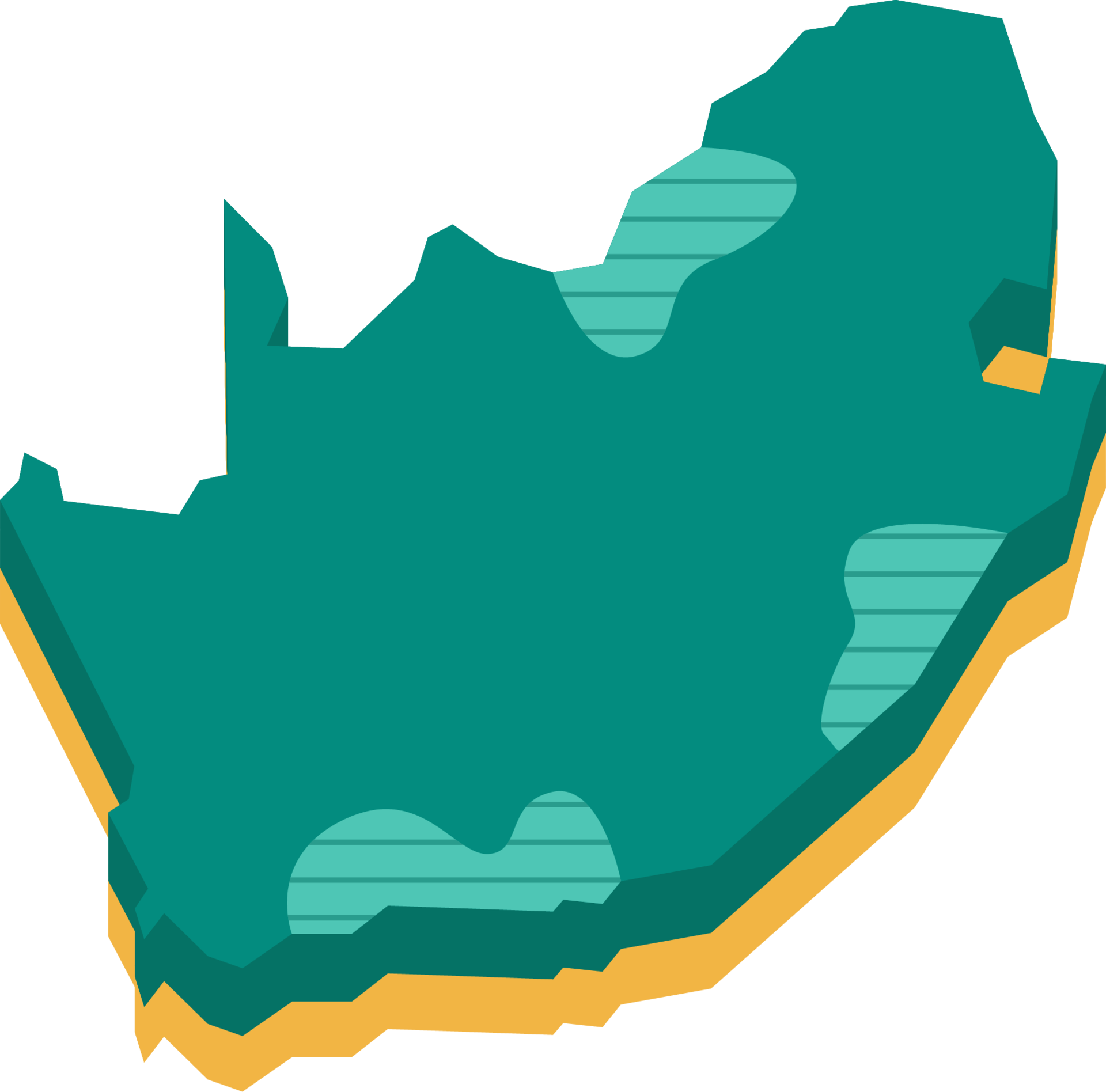 3d Map Of South Africa 11659068 PNG 3d-map-of-south-africa-11659068-png