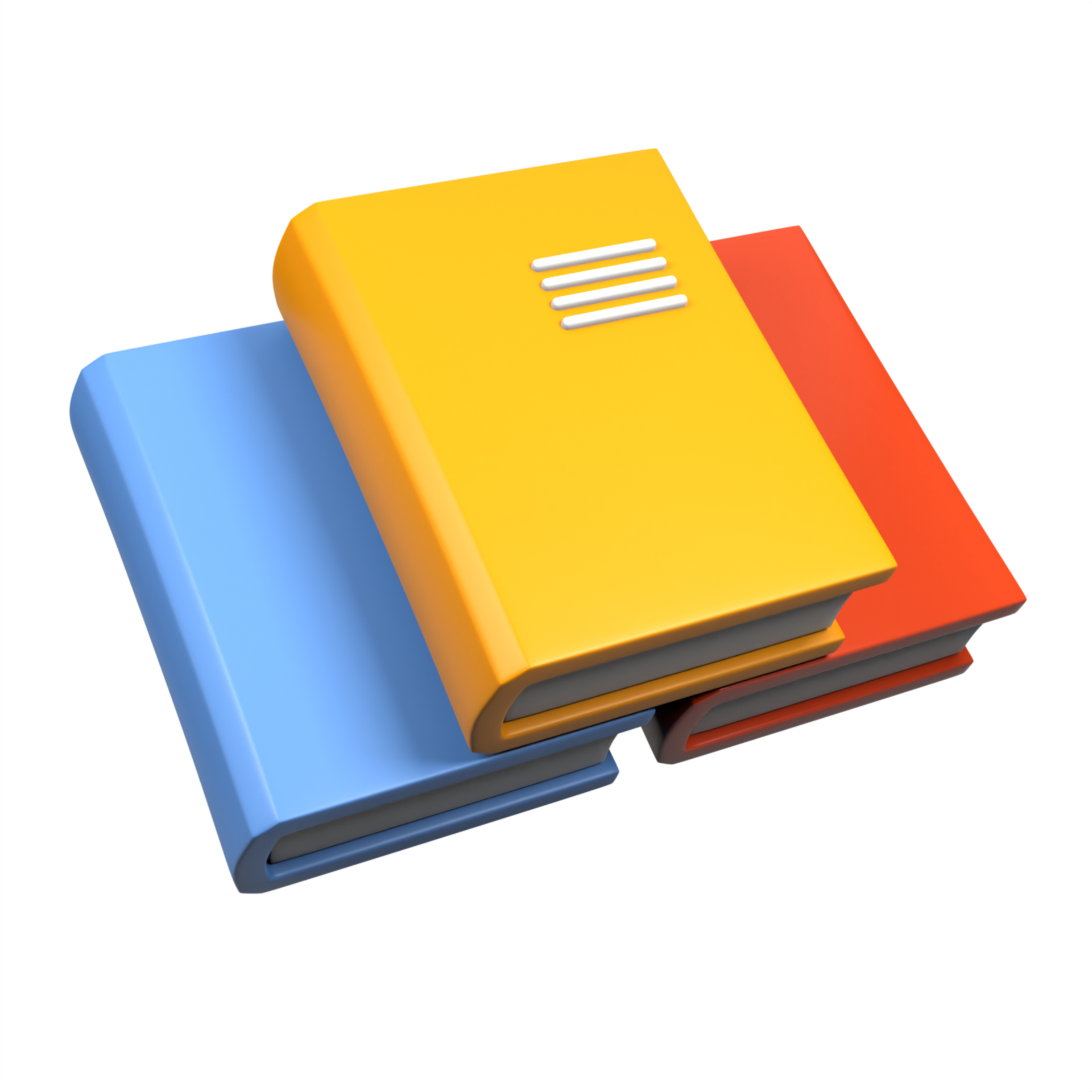 3d book icon illustration 11660665 PNG
