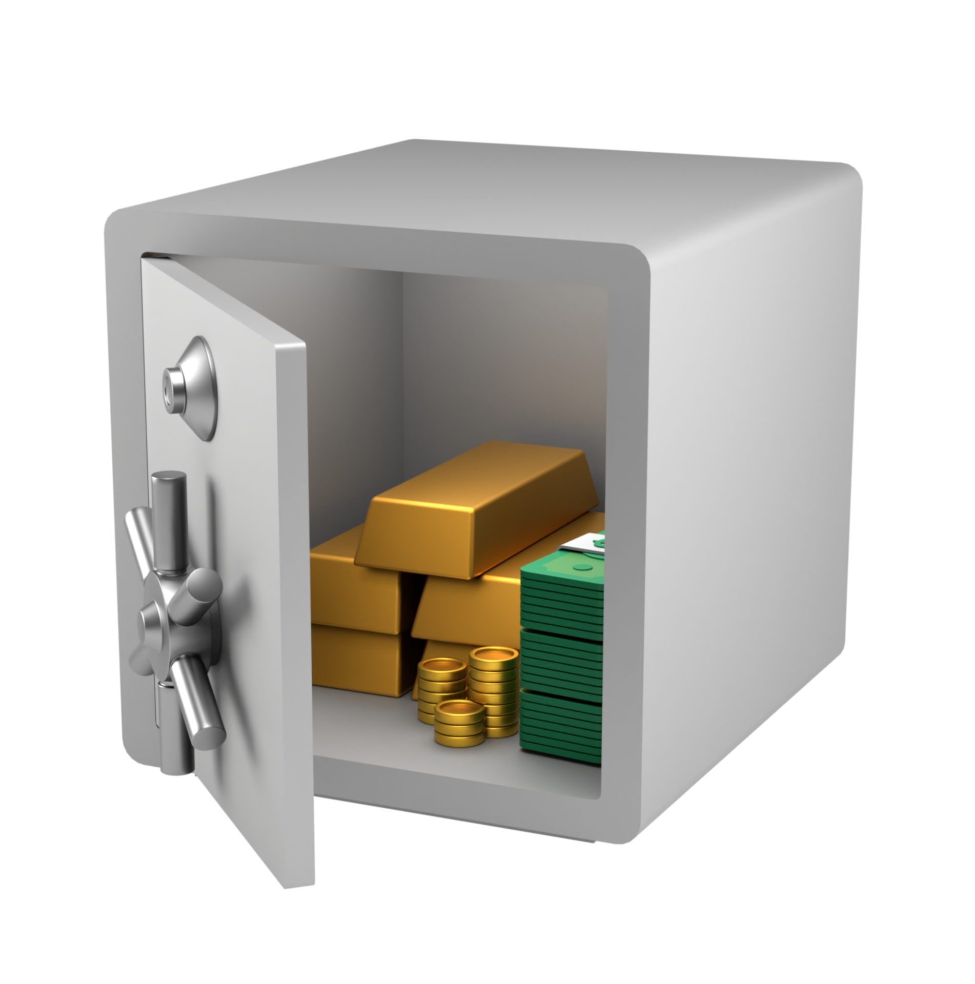 3d Safe Vault Icon Illustration 11660687 Png