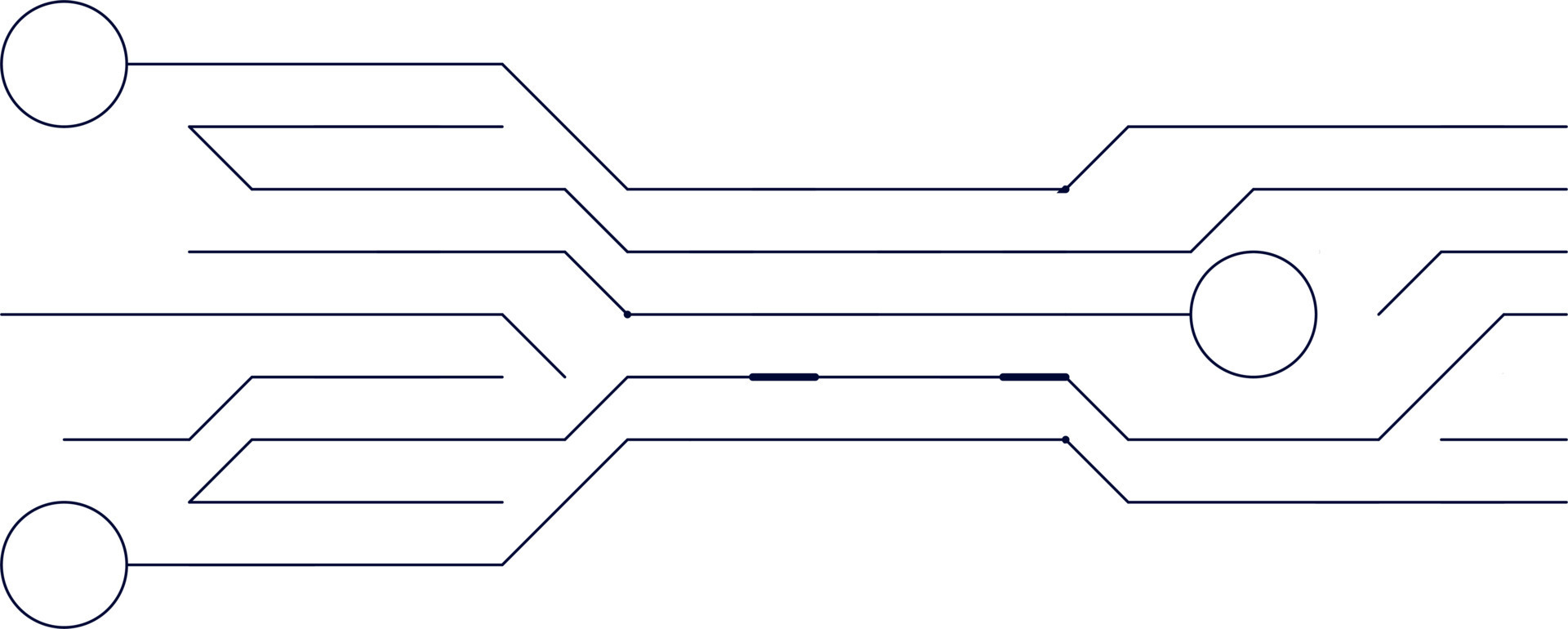 Tech Line Decorative Design Element Vector Illustration. Isolated on ...