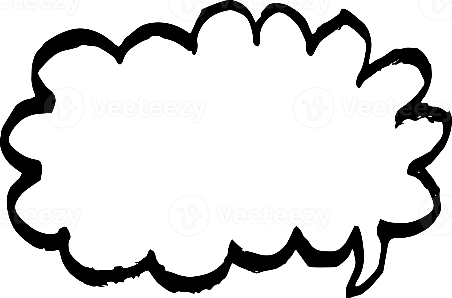 Empty Speech Bubble Text In Hand Drawn Llection Of Blank Copy Space Conversation