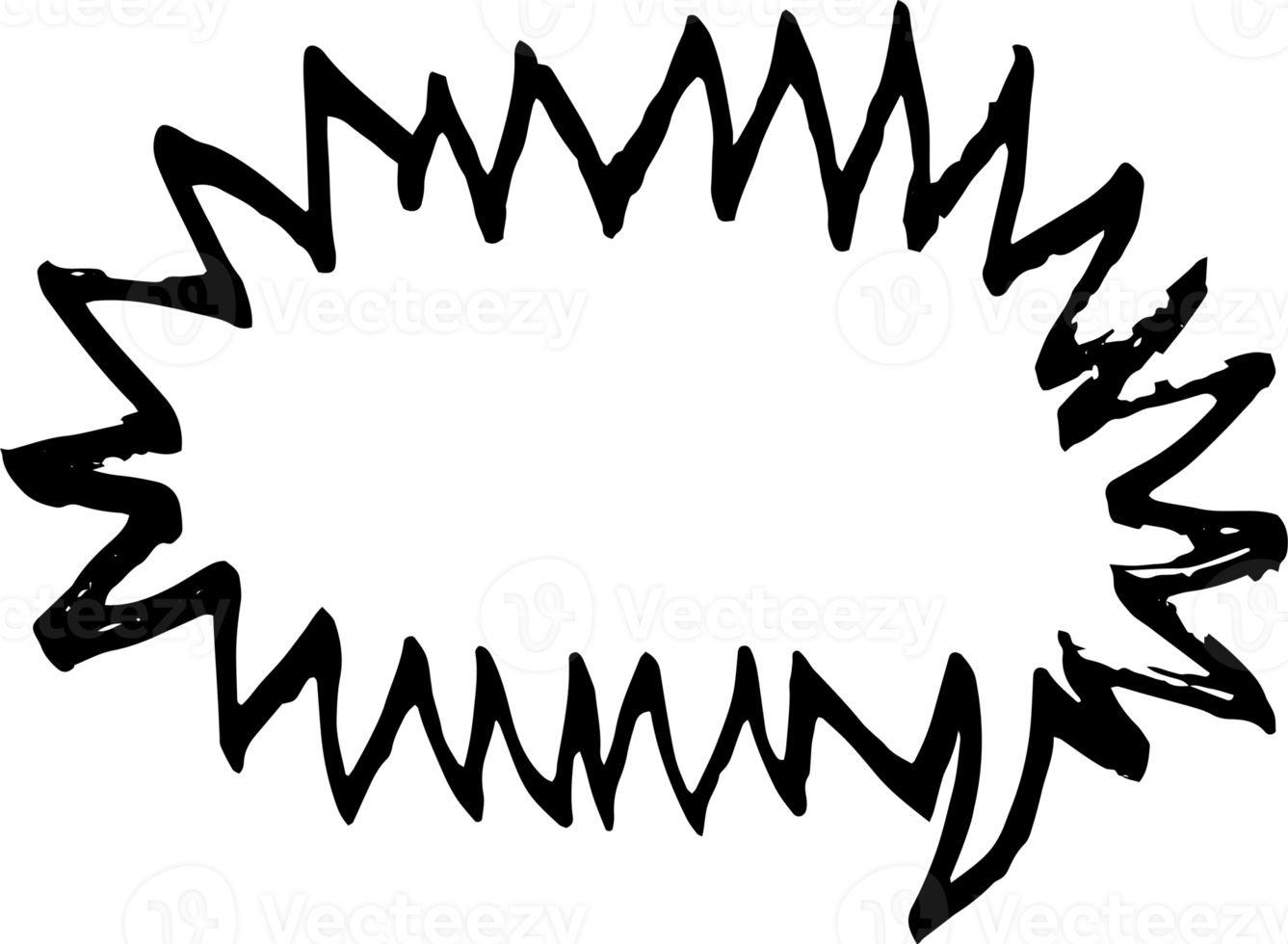 Empty Speech Bubble Text In Hand Drawn Llection Of Blank Copy Space Conversation