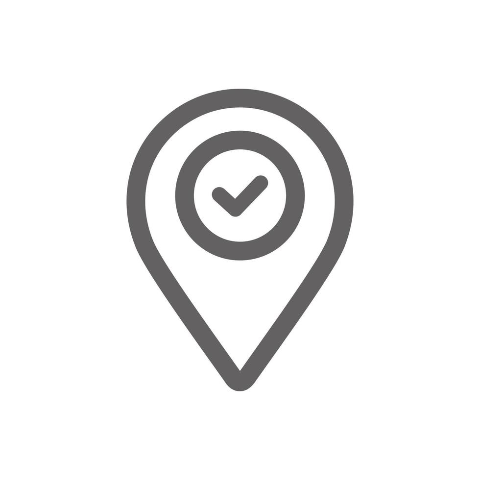 Verified Location Icon Perfect For Map Icon Or User Interface Applications Vector Sign And