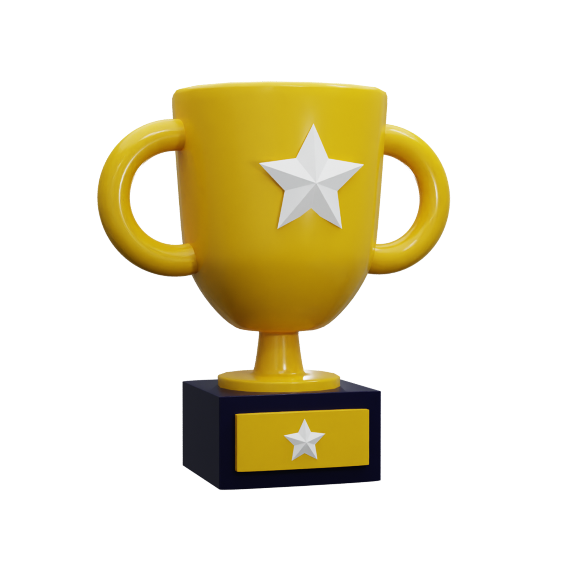 Icono de copa de trofeo 3d aislado en fondo blanco. -Representación 3D ... Icono de copa de trofeo 3d aislado en fondo blanco. -Representación 3D ...