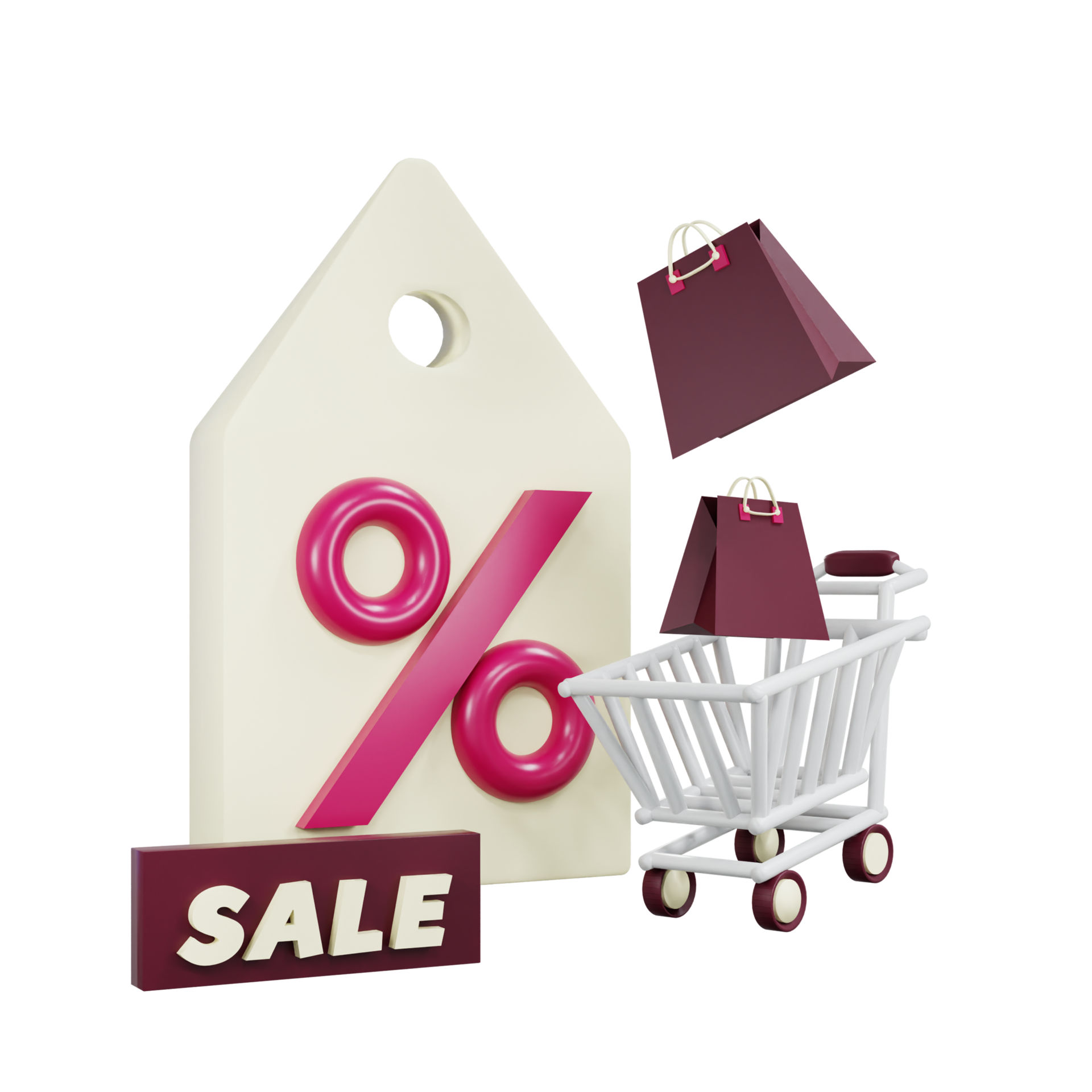 3d Mega Sale Illustration Concept Perfect For Promotion Campaign And