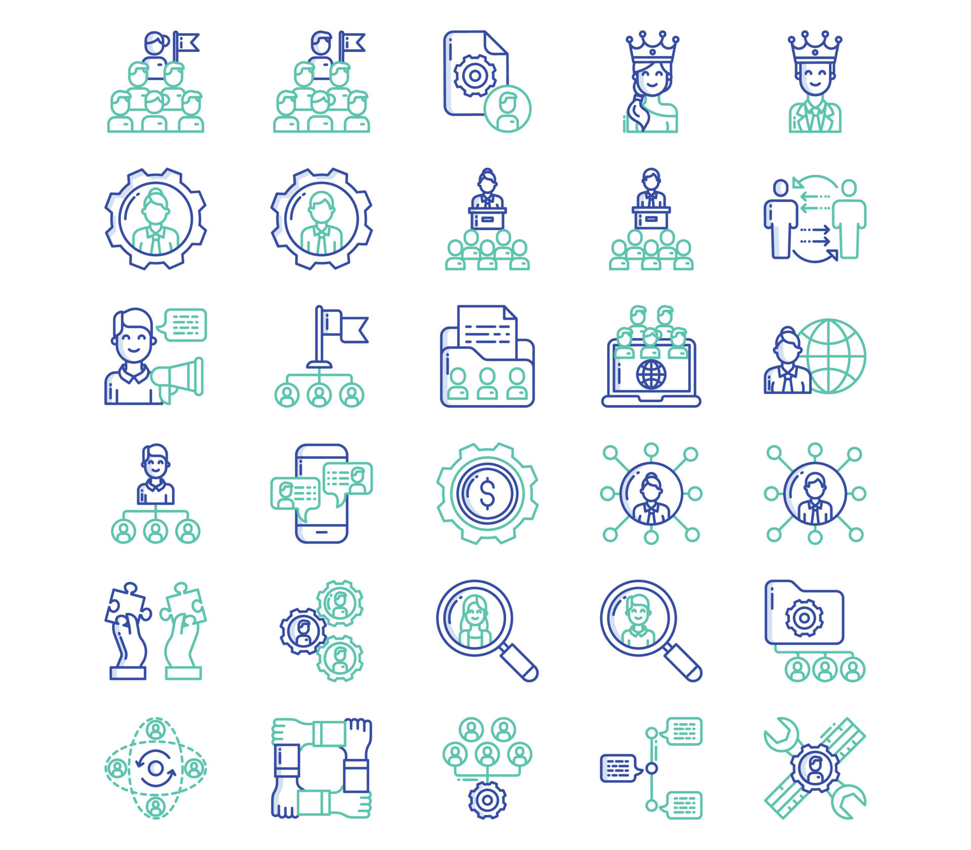 Project work and software development set 11666054 Vector Art at Vecteezy