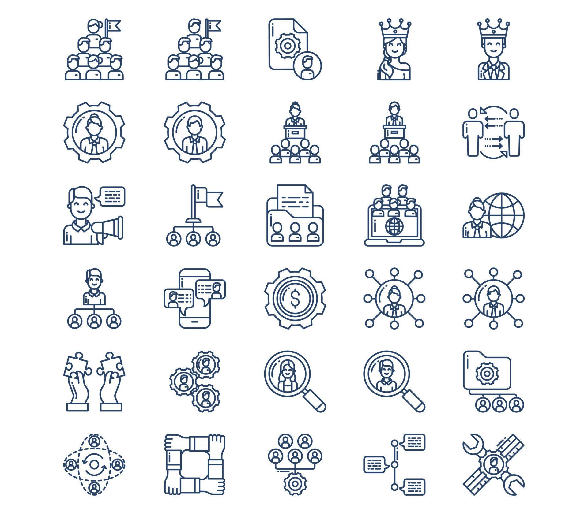 Project work and software development set 11666135 Vector Art at Vecteezy