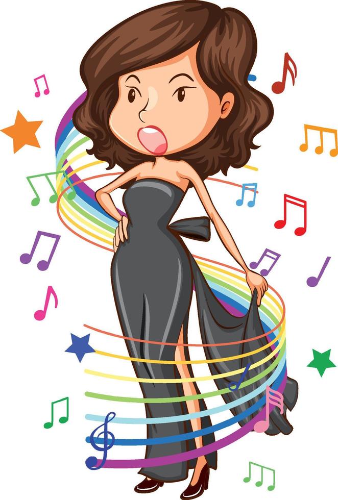 personaje de dibujos animados de cantante femenina 11668058 Vector en ... personaje de dibujos animados de cantante femenina 11668058 Vector en ...