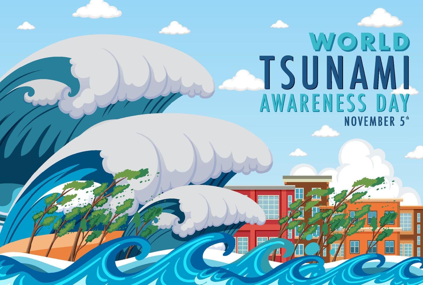 World Tsunami Awareness Day Banner Design 11668383 Vector Art at Vecteezy World Tsunami Awareness Day Banner Design 11668383 Vector Art at Vecteezy