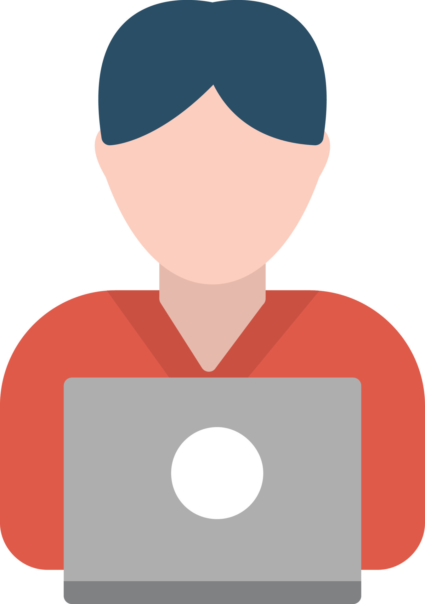 User Working On Laptop Flat Icon 11670054 Vector Art at Vecteezy User Working On Laptop Flat Icon 11670054 Vector Art at Vecteezy