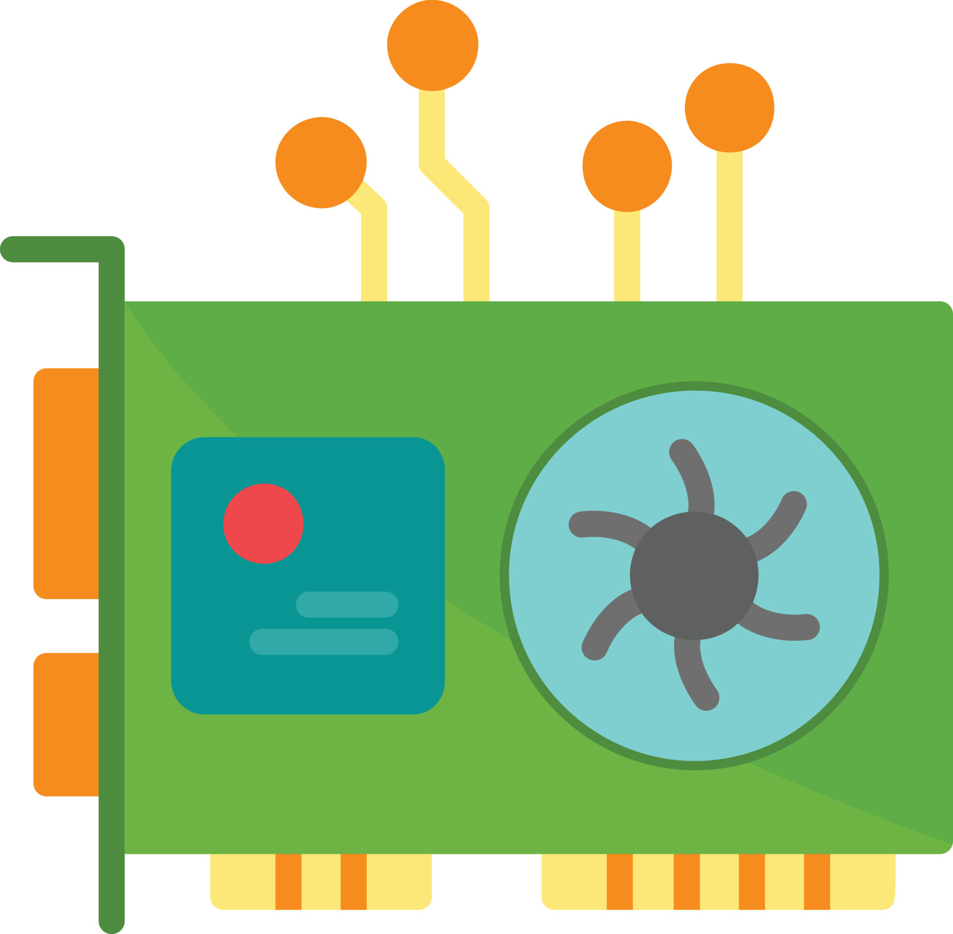 icono plano gpu 11671240 Vector en Vecteezy