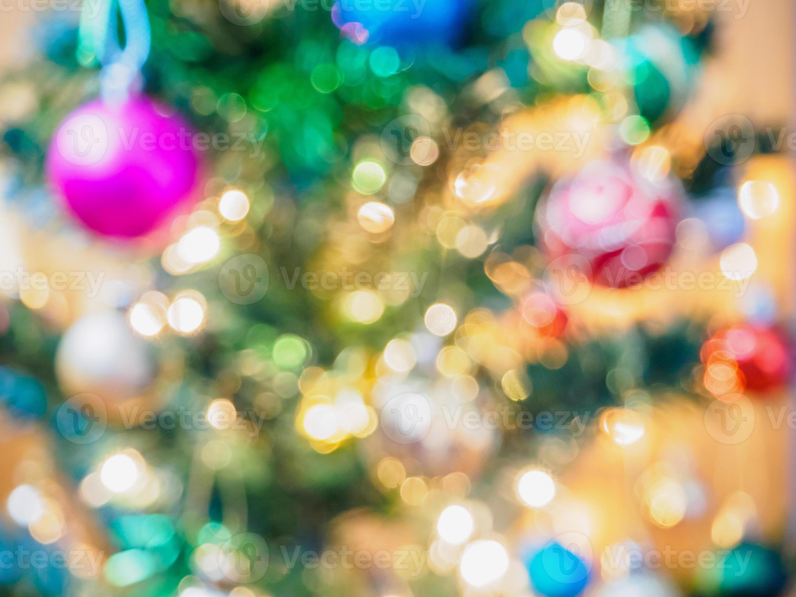Christmas tree with bokeh light blur background 11672079 Stock Photo at Vecteezy