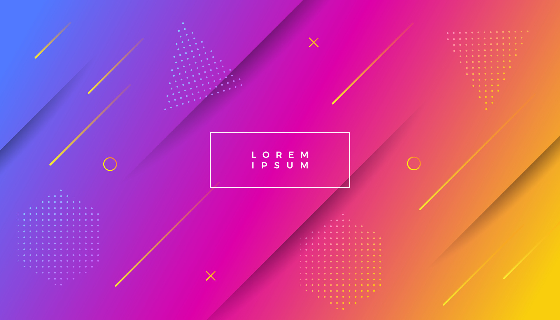 Minimal Geometric Background With Gradient Color Dynamic Shapes Composition Eps10 Vector