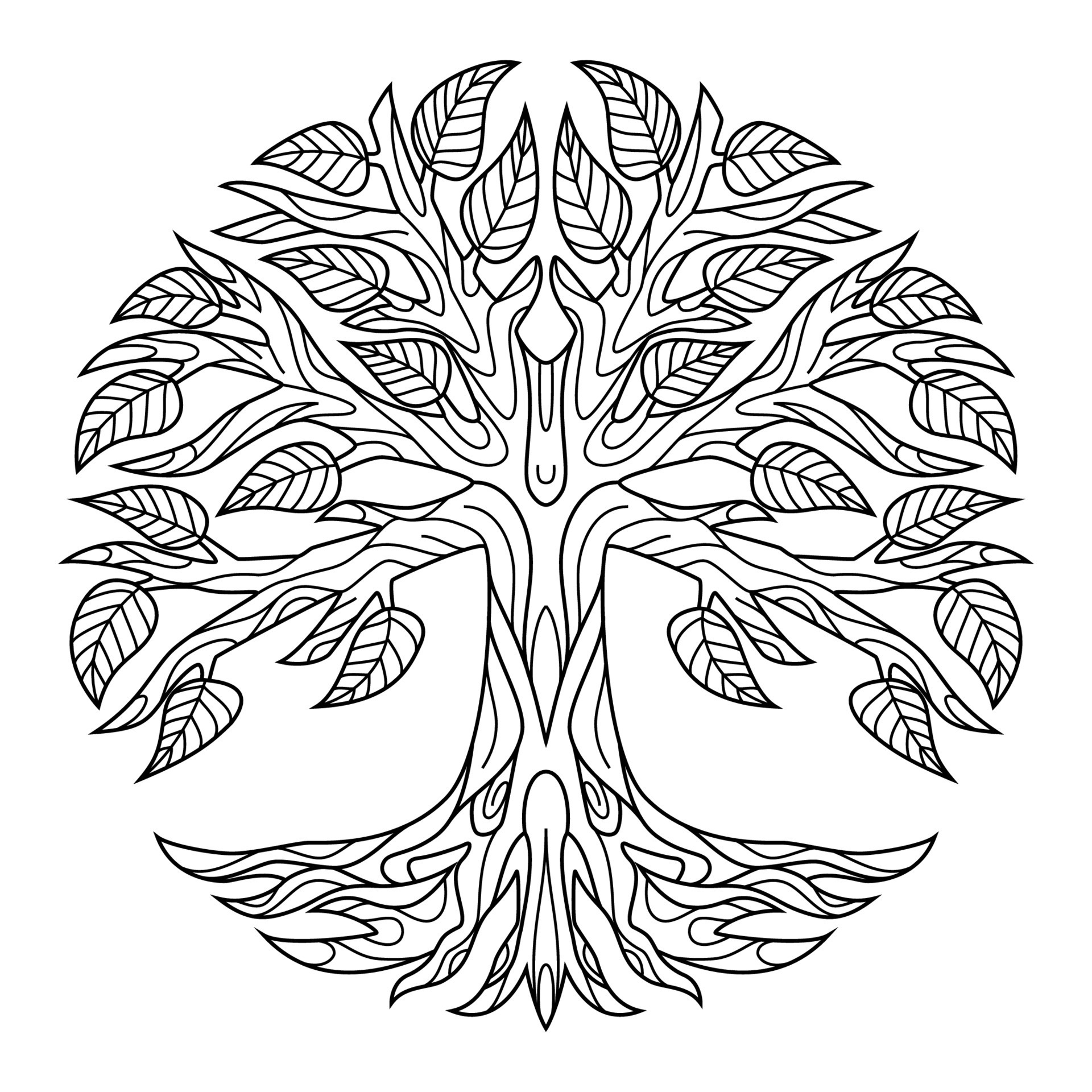 Tree line art 11674593 Vector Art at Vecteezy