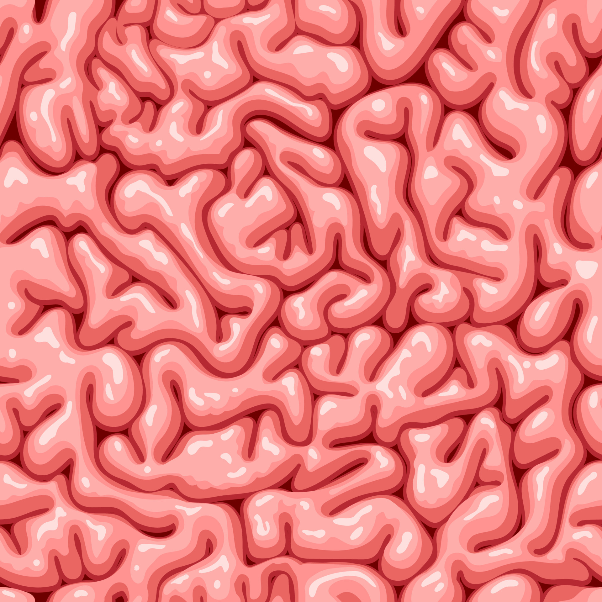 Brain Seamless Pattern Texture Anatomy Background 11674685 Vector Art