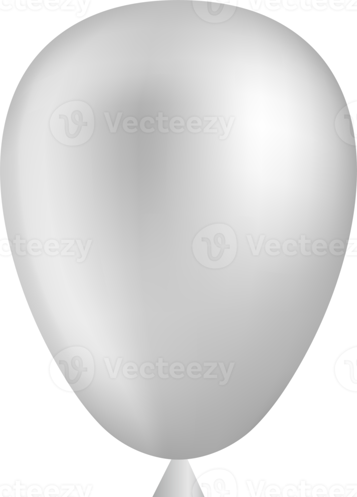 elegante globo plateado 11675389 PNG
