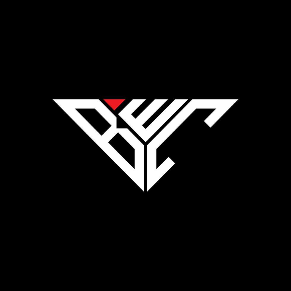 Bwc Letter Logo Creative Design With Vector Graphic Bwc Simple And Modern Logo In Triangle