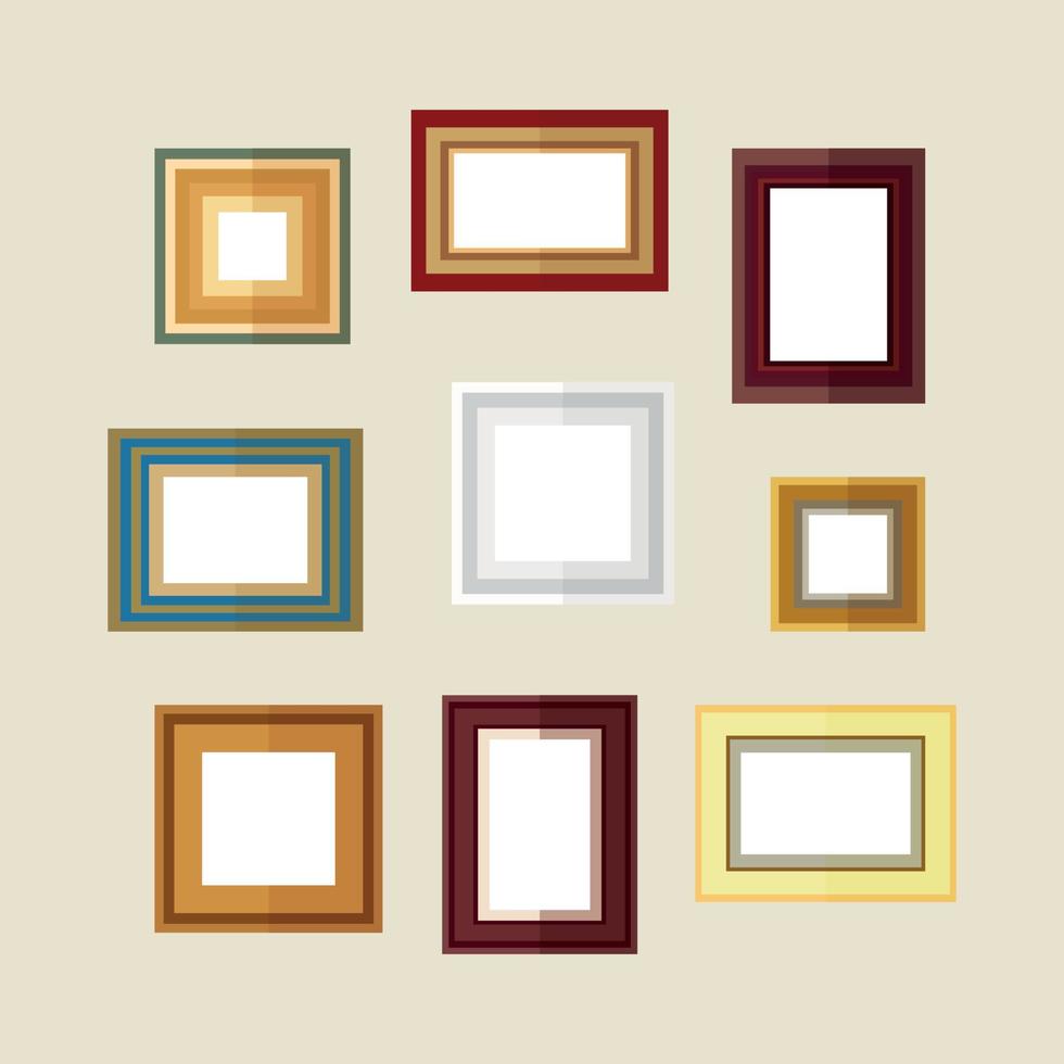 Flat Design Style Frames 11675925 Vector Art at Vecteezy