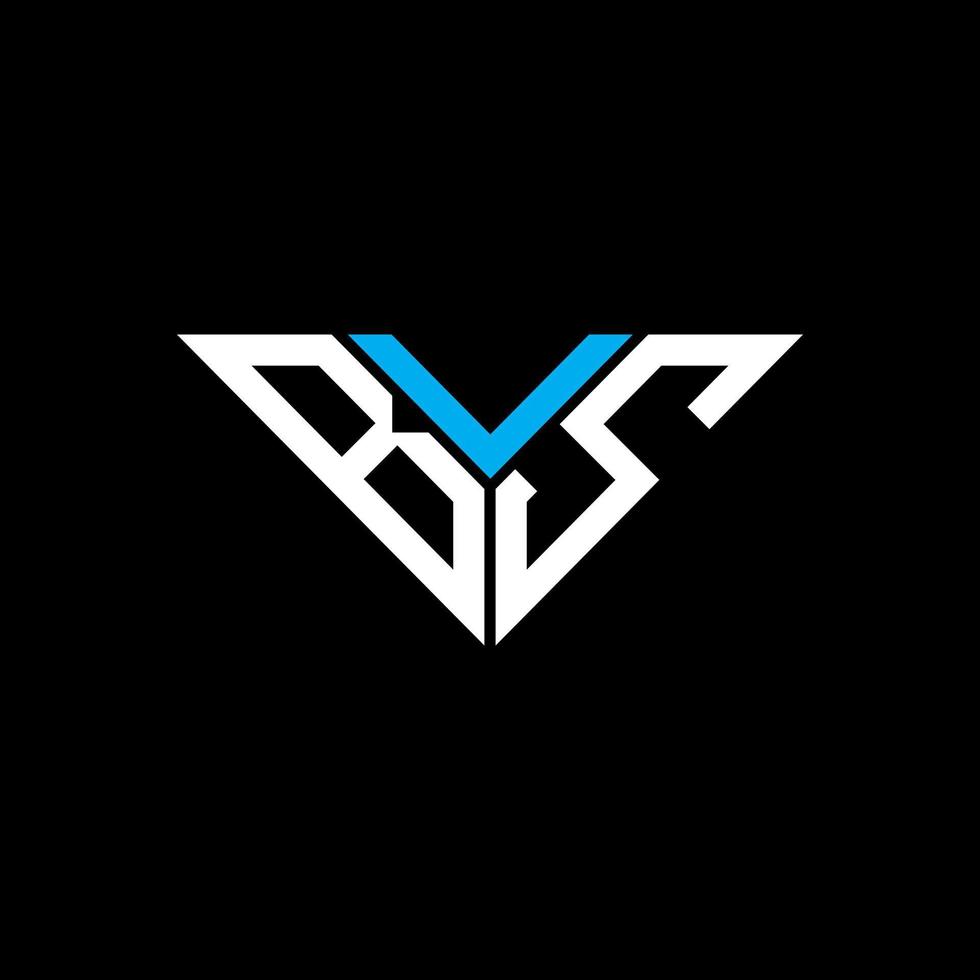 Diseño creativo del logotipo de la letra bvs con gráfico vectorial, logotipo simple y moderno de ...