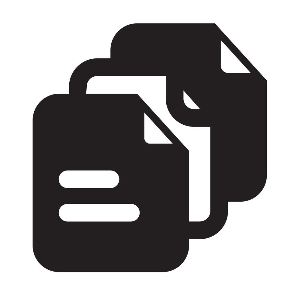 Multiple Files Icon Solid Style 11679160 Vector Art At Vecteezy