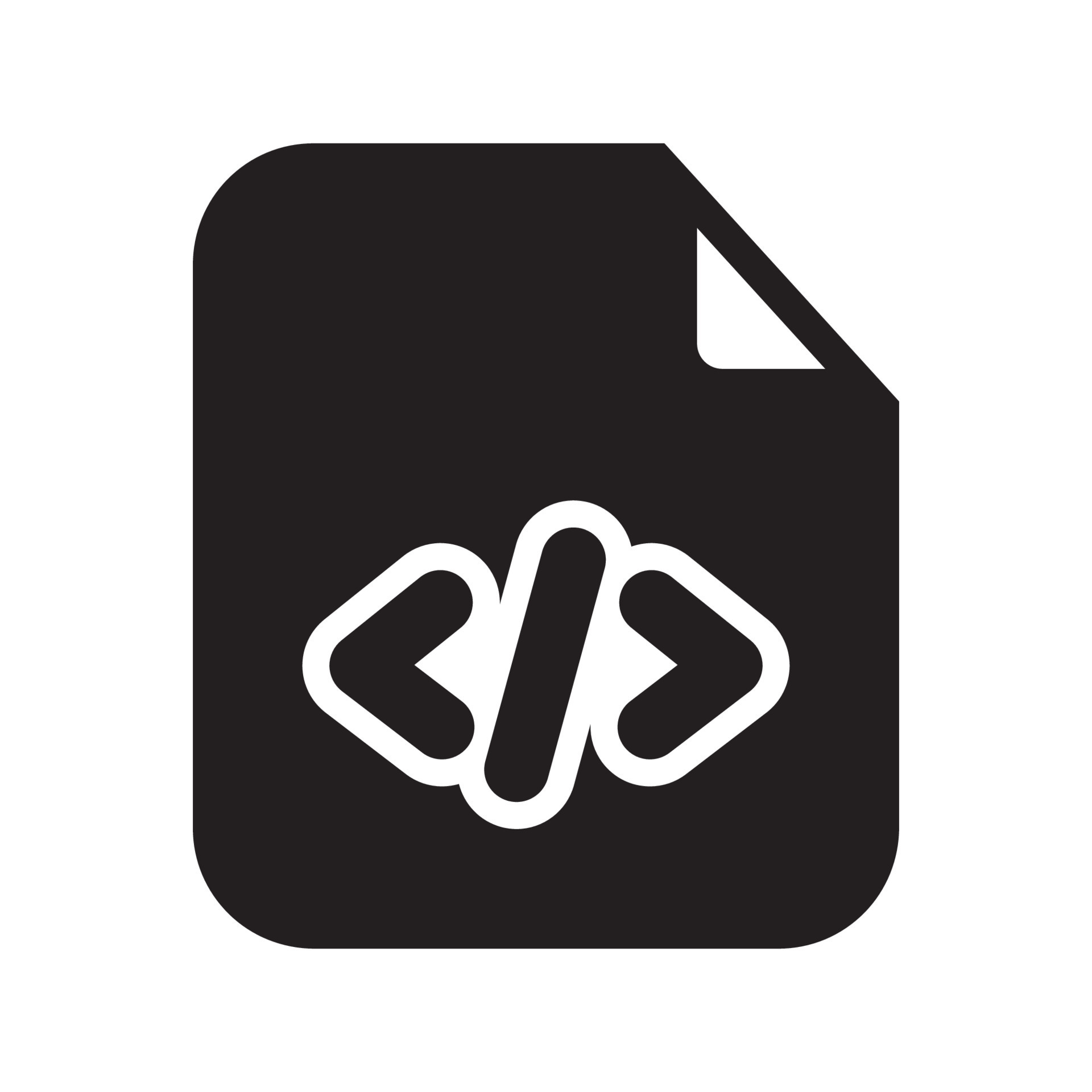 Coding Files Icon Solid Style 11679175 Vector Art at Vecteezy