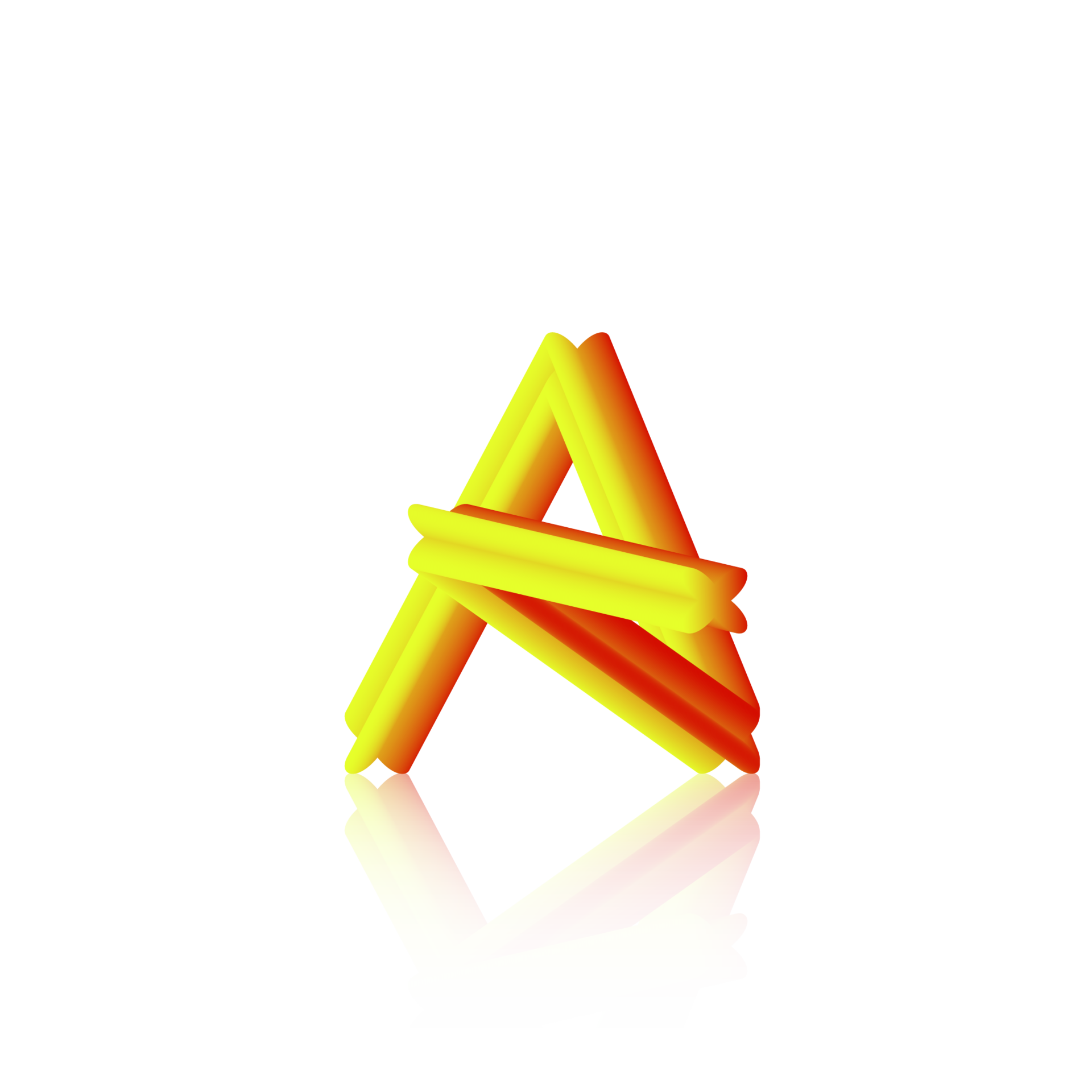 3d illustration blender text alphabet A on a transparent background ... 3d illustration blender text alphabet A on a transparent background ...