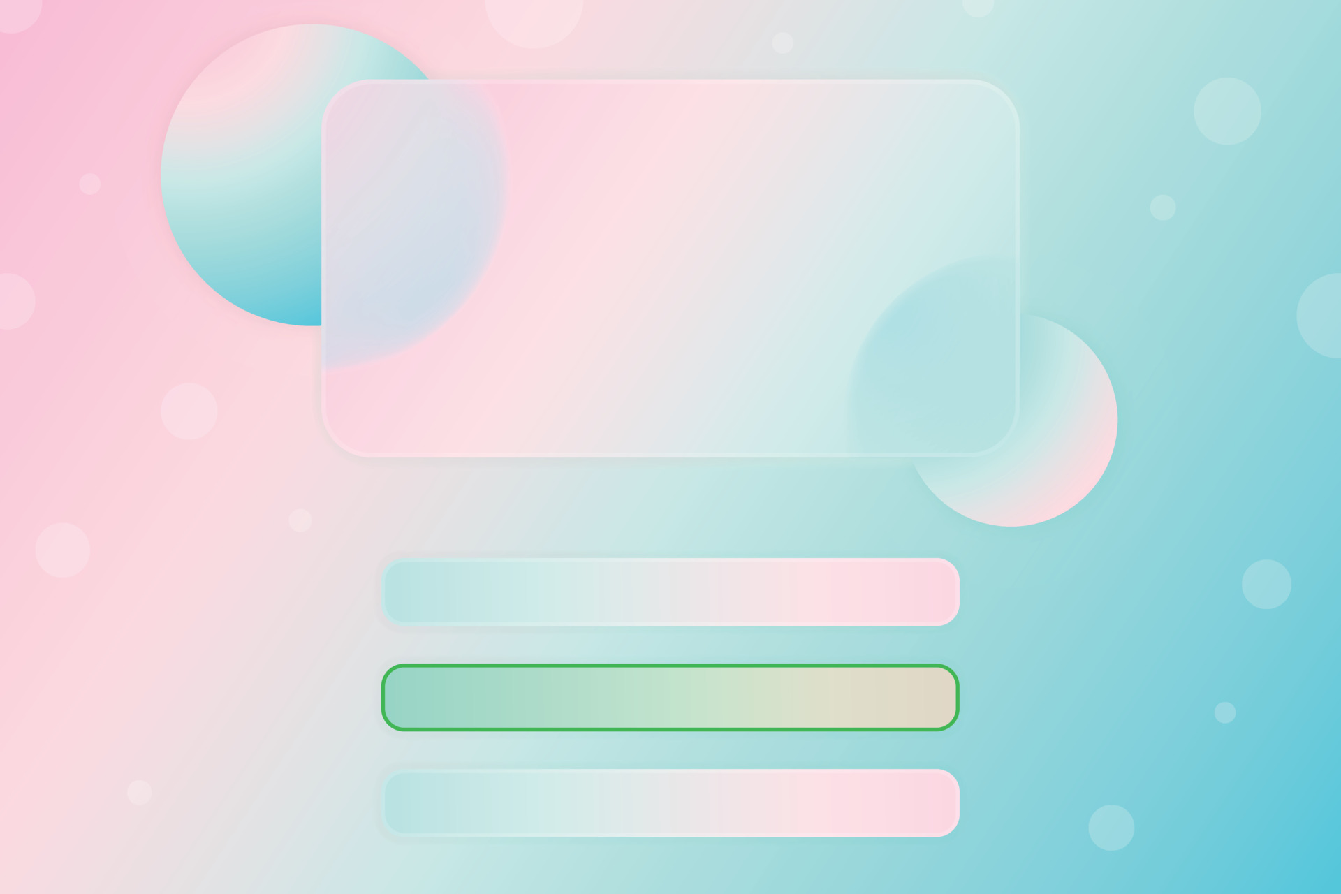 Quiz Game Questions And Choice Test Menu Glassmorphism Horizontal