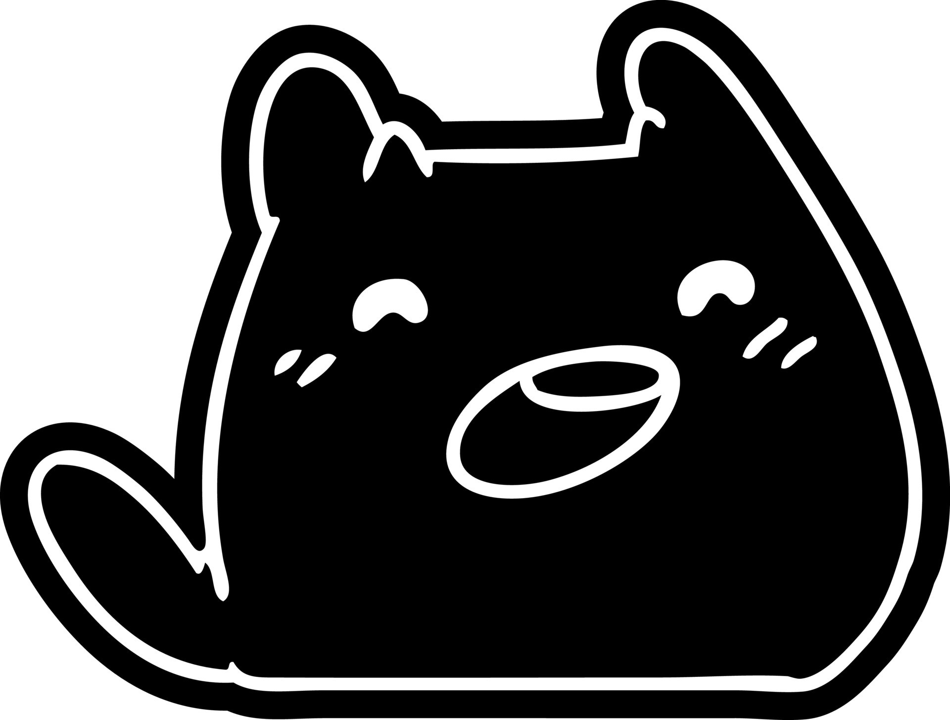 cartoon icon of a kawaii cat 11685531 Vector Art at Vecteezy