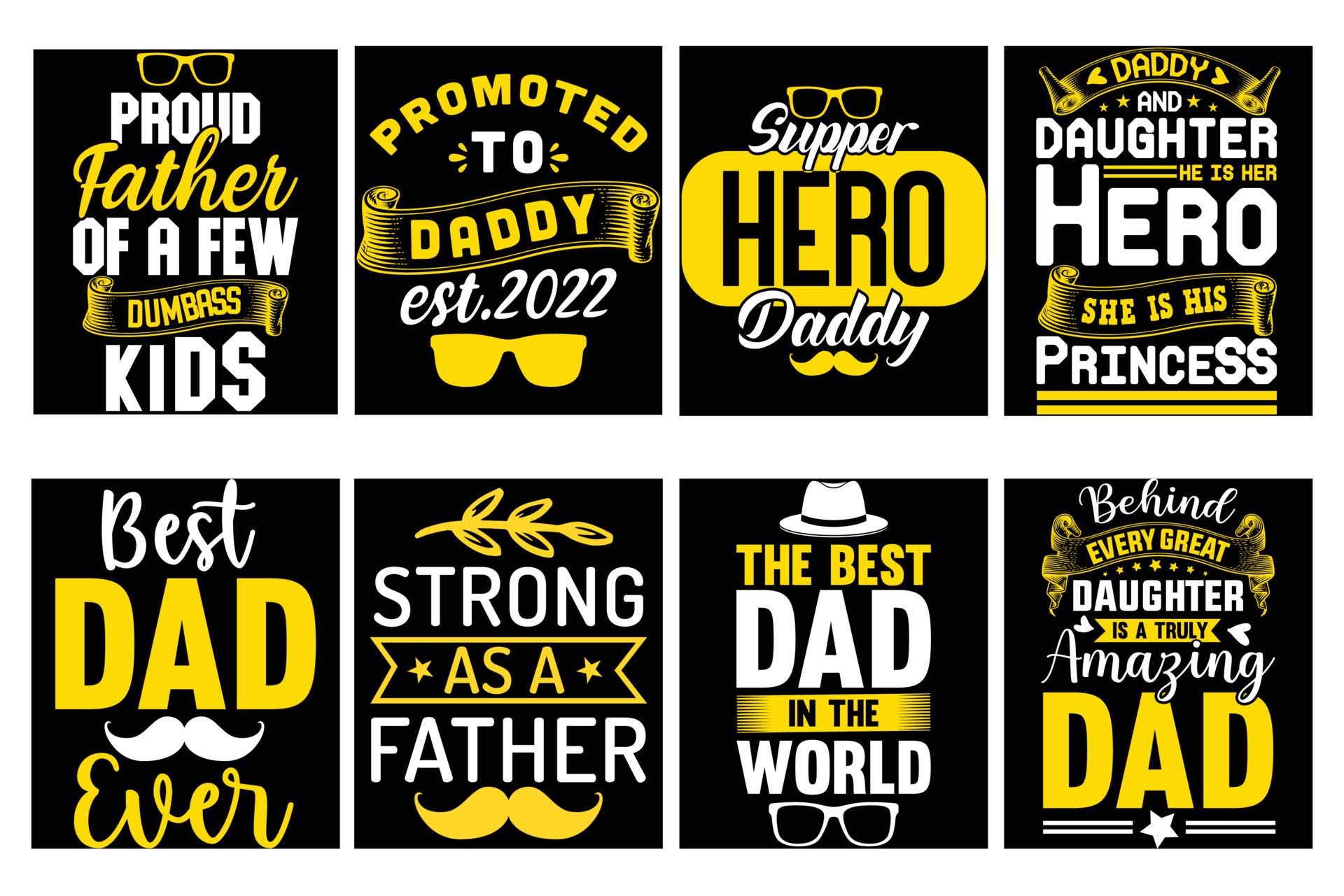 Fathers Day Papa Typography T Shirt Design Idea 11685547 Vector Art At Vecteezy