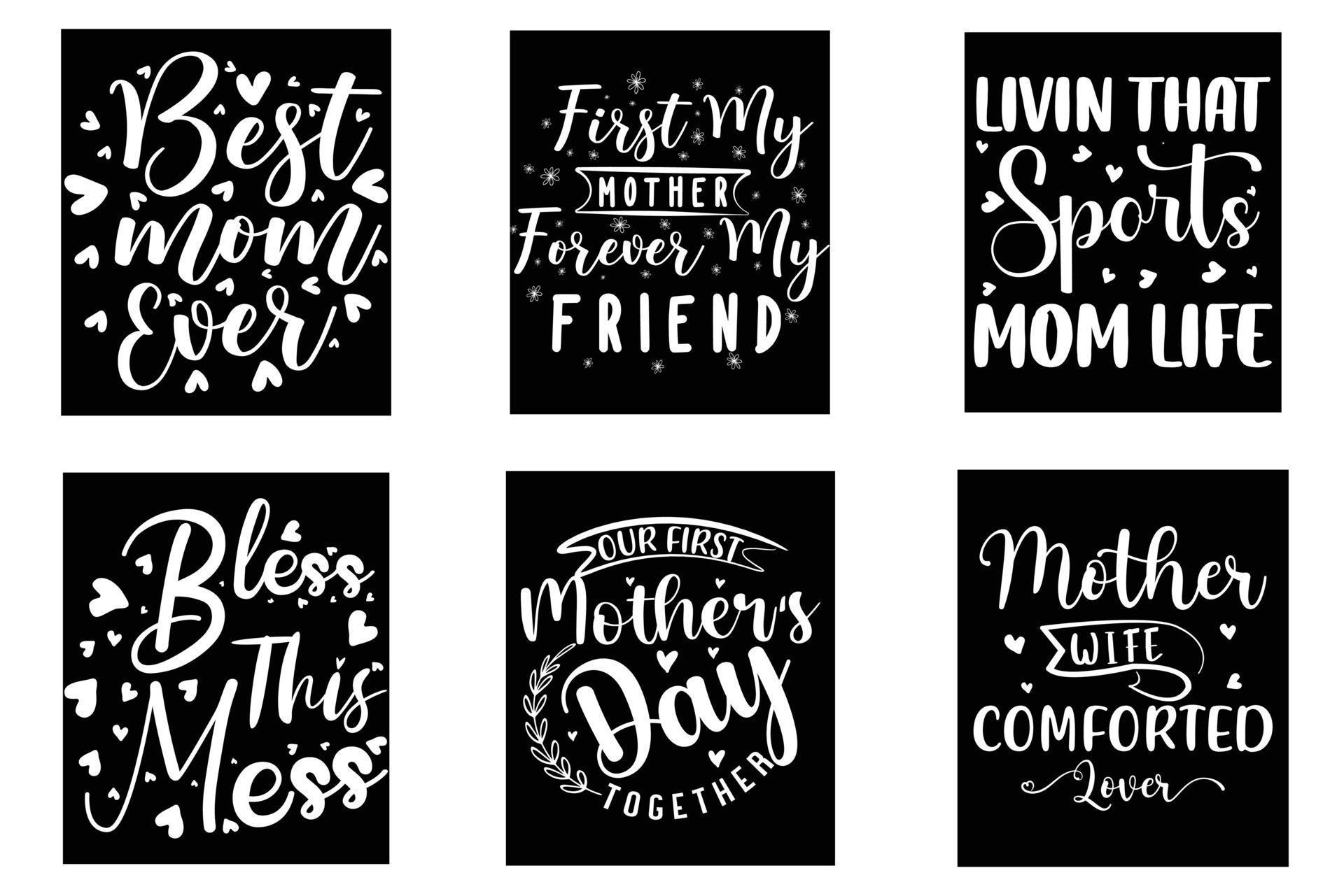 Mothers Day Mom Typography T Shirt Design Print On Demand 11685559