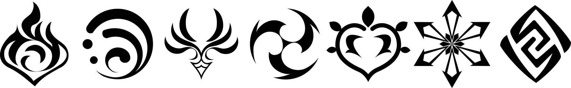 Genshin Impact elemental Icon design for all use. 11686781 Vector Art ... Genshin Impact elemental Icon design for all use. 11686781 Vector Art ...