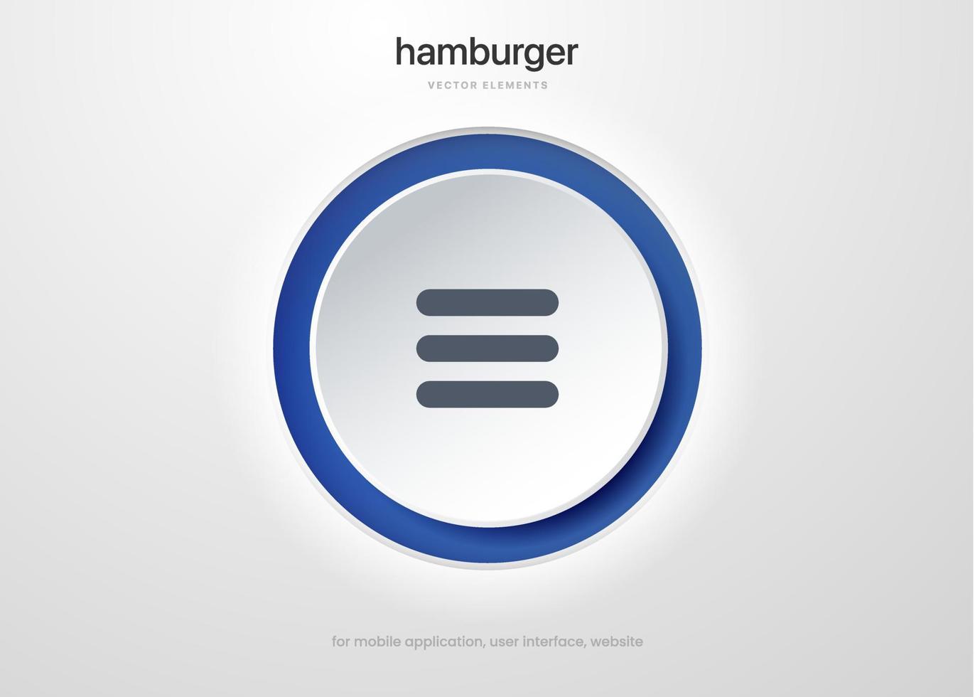 3d website navigation hamburger menu icon button. Flat website menu ... 3d website navigation hamburger menu icon button. Flat website menu ...