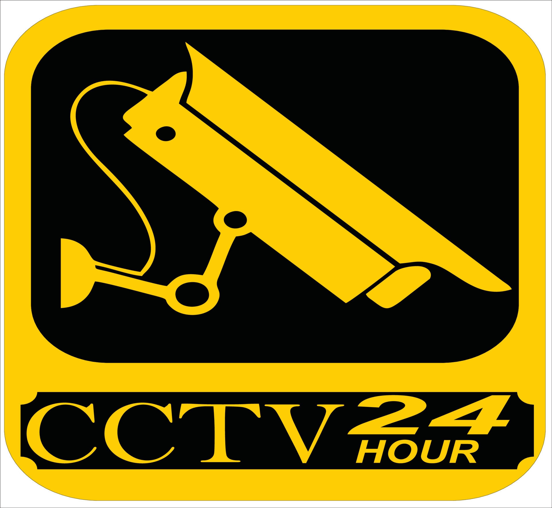 señal de video de seguridad vectorial del icono de la cámara cctv. cctv símbolo silueta ...