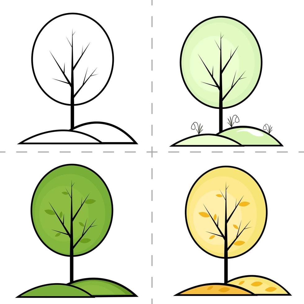 set of four seasons trees 11690897 Vector Art at Vecteezy set of four seasons trees 11690897 Vector Art at Vecteezy