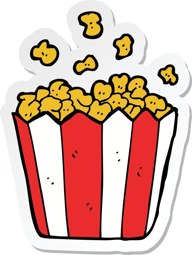pegatina de una caricatura de palomitas de maíz 11694051 Vector en Vecteezy pegatina de una caricatura de palomitas de maíz 11694051 Vector en Vecteezy