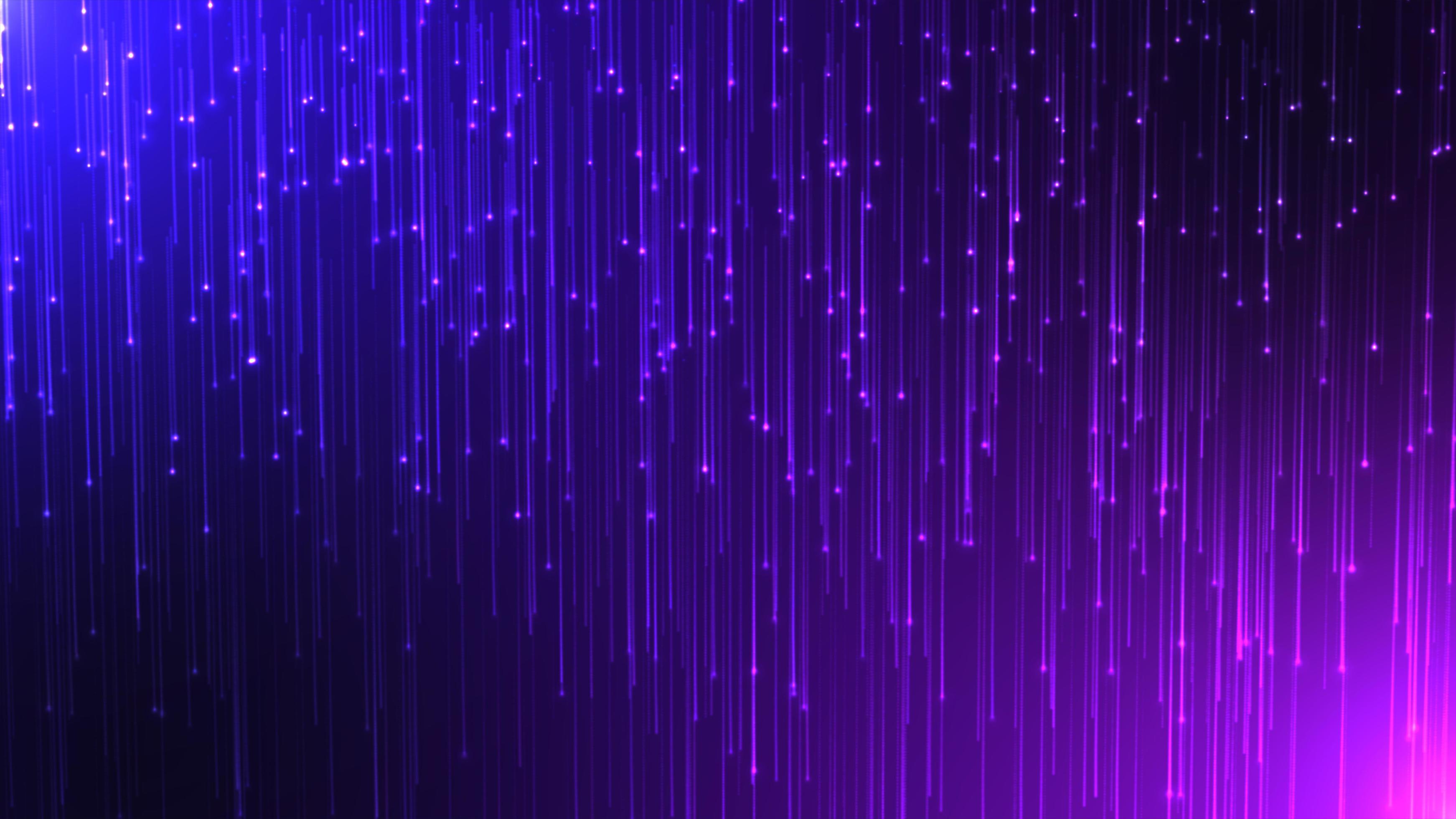 Colorful Neon Raining Particles Abstract Animation Particle Background