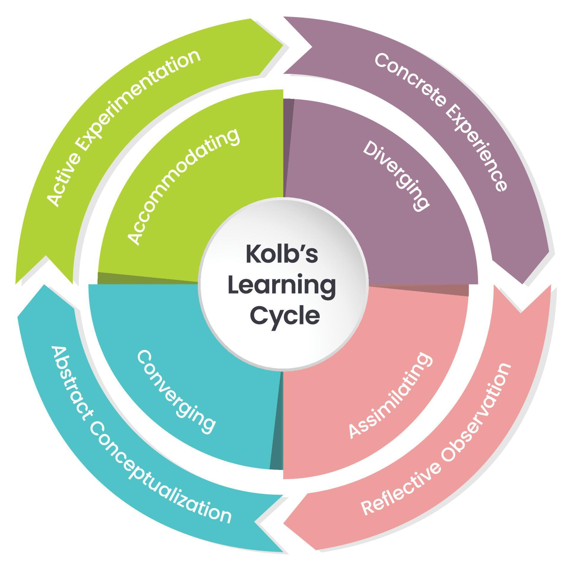 Kolb's Learning Cycle Infographic Vector Illustration 11704771 Vector ...