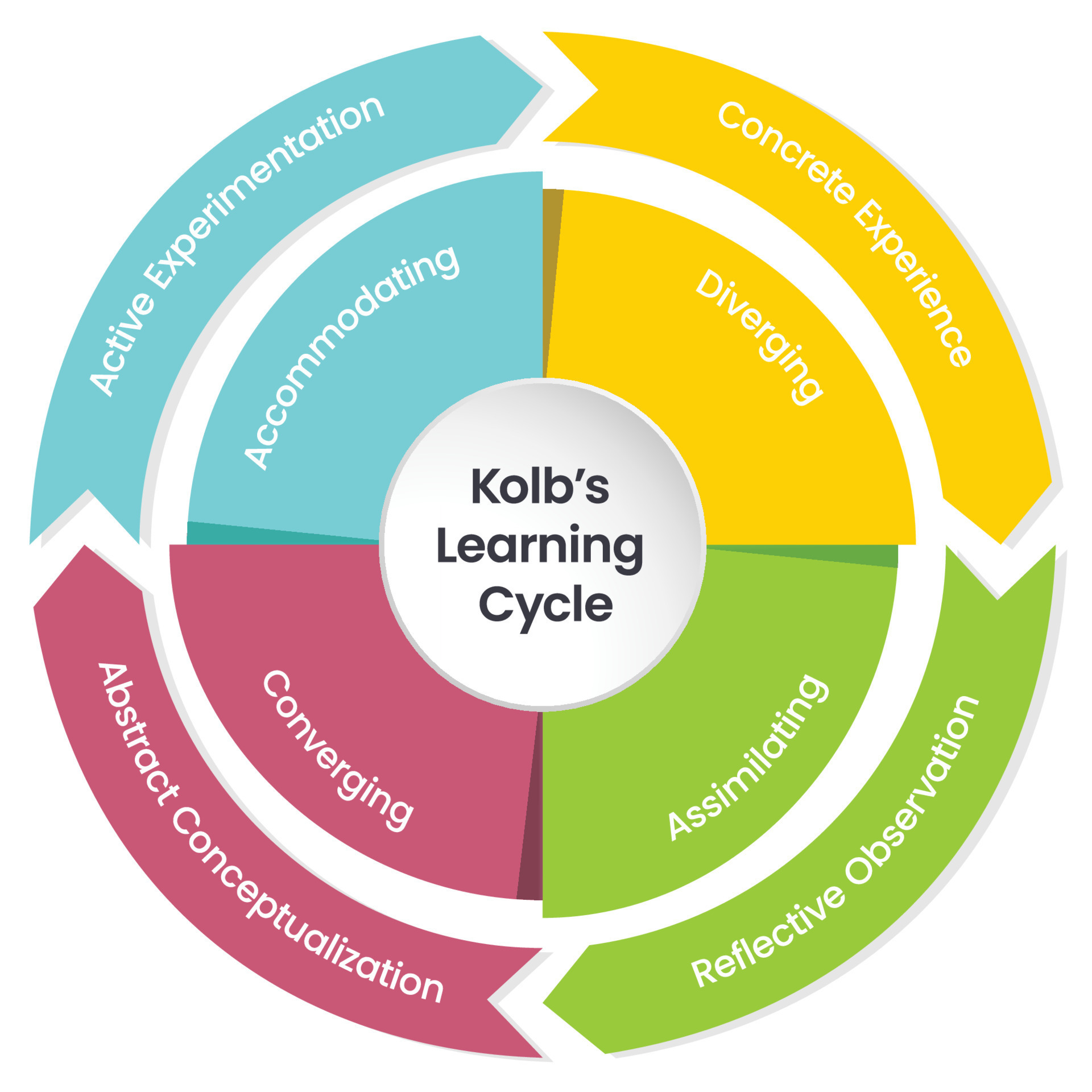 Kolb's Learning Cycle Infographic Vector Illustration 11704772 Vector ...