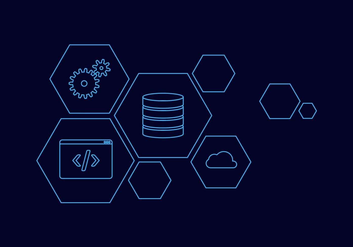 API Service Illustration Icon with Terminal Prompt Database ... API Service Illustration Icon with Terminal Prompt Database ...