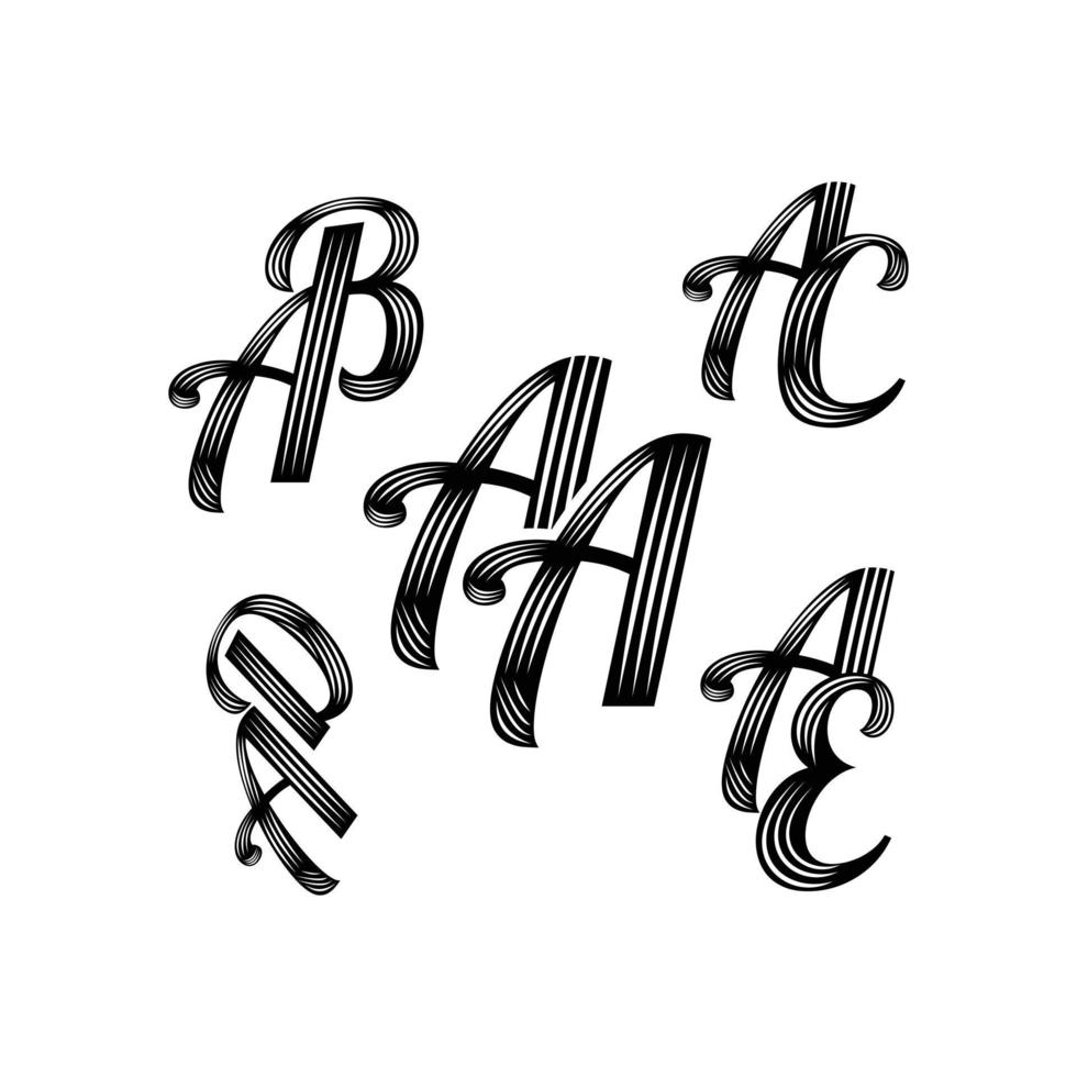 Letter Monogram Set Icon Creative Logo 11708441 Vector Art At Vecteezy