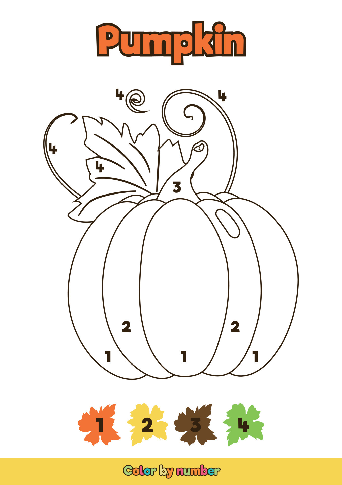 Vector coloring book for kids pumpkin. Pumpkin vegetable outline for ...