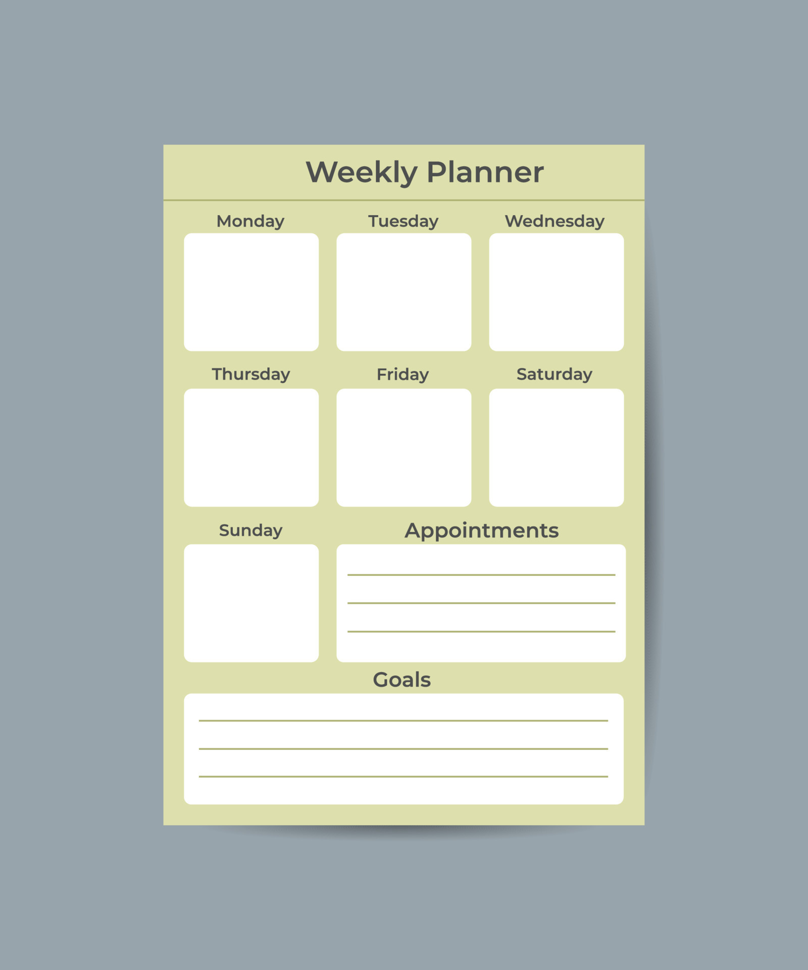 plantilla de planificador para negocios y estudio con tareas de páginas ...