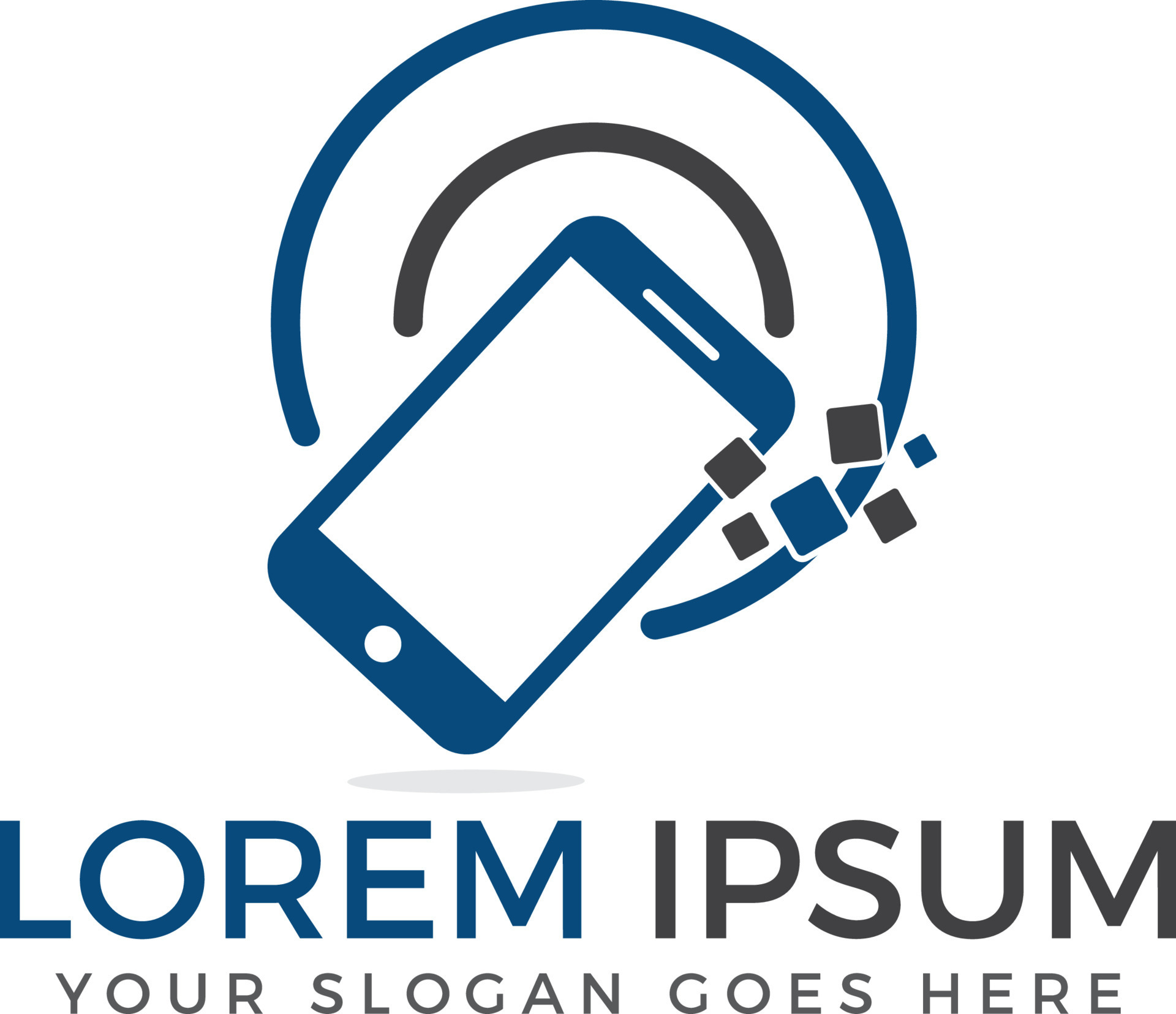 Smart phone logo design. Mobile application. mobile repair shop or ... Smart phone logo design. Mobile application. mobile repair shop or ...